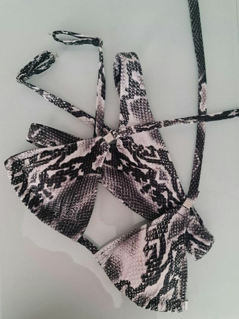 Snake Skin Black Competition Stage Posing Suit | Price from £71